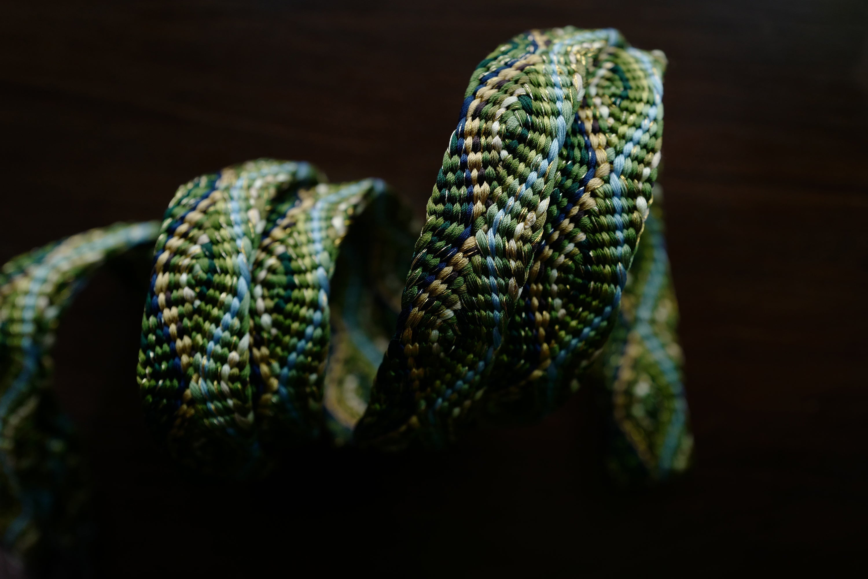 The Palm Trees Reflected In Pond [One-of-a-kind item] – Ninja Geisha / Keiko Kumihimo - Hand ...