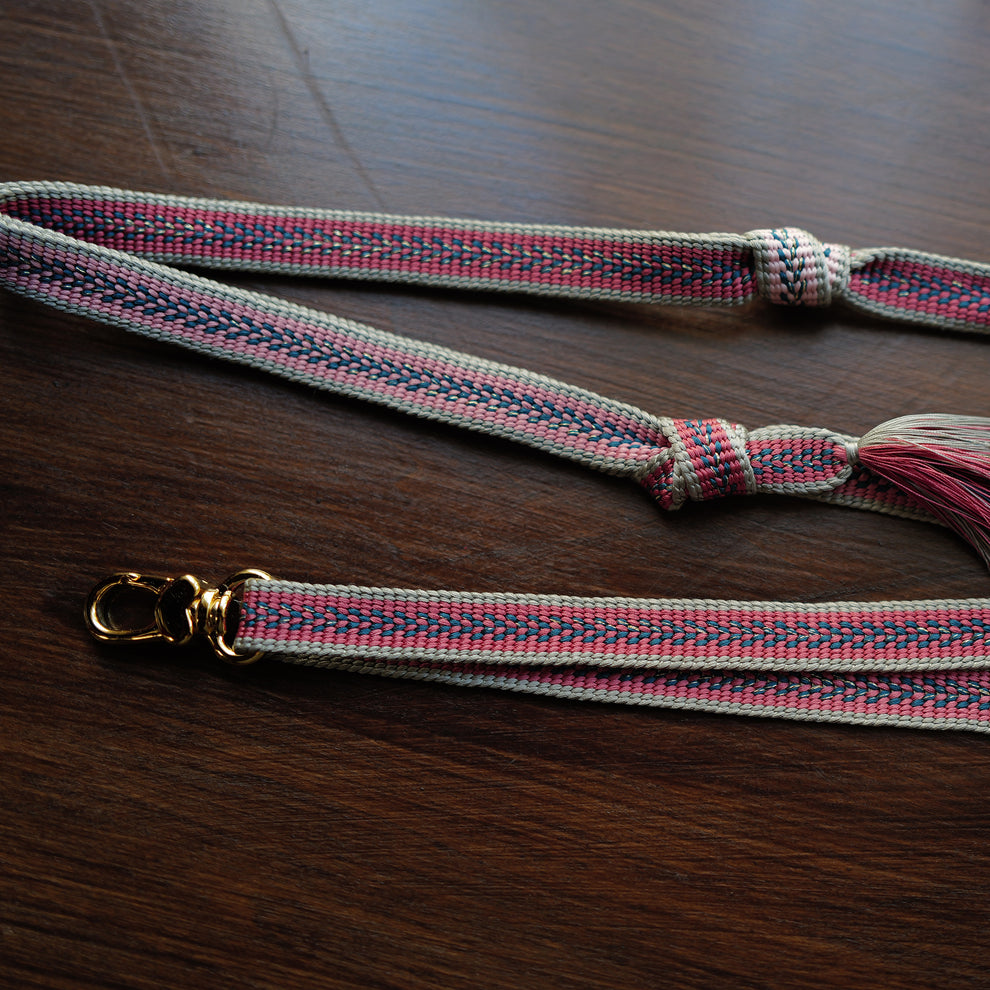 [Made-to-order] Smartphone shoulder strap/ Hand braiding Silk Kumihimo ...